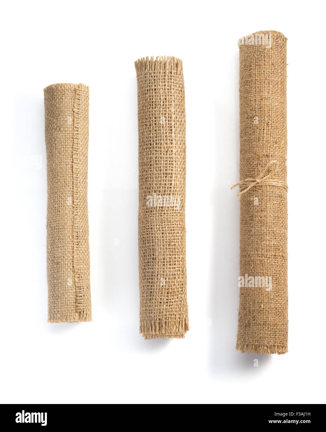 burlap hessian sacking isolated on white background Stock Photo - Alamy