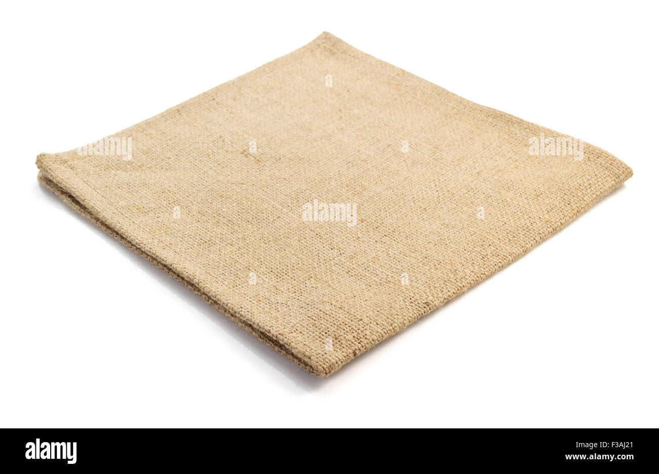 burlap hessian sacking isolated on white background Stock Photo - Alamy