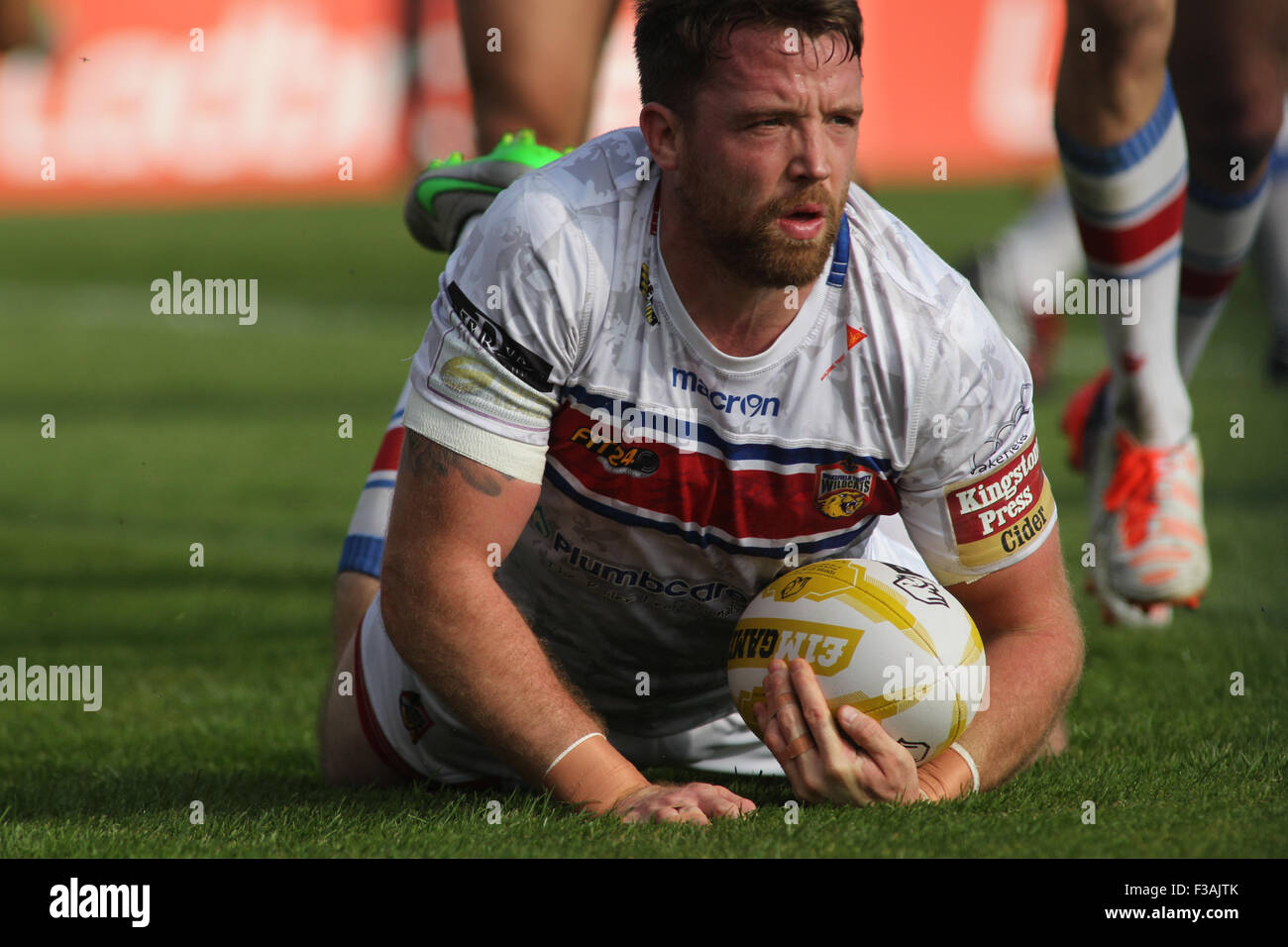 Belle Vue Stadium, Wakefield, UK, 3rd October 2015. Wakefield v ...