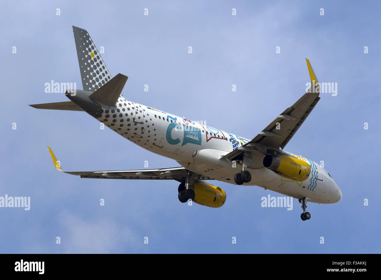 Vueling Airbus A320 with special color scheme Stock Photo - Alamy