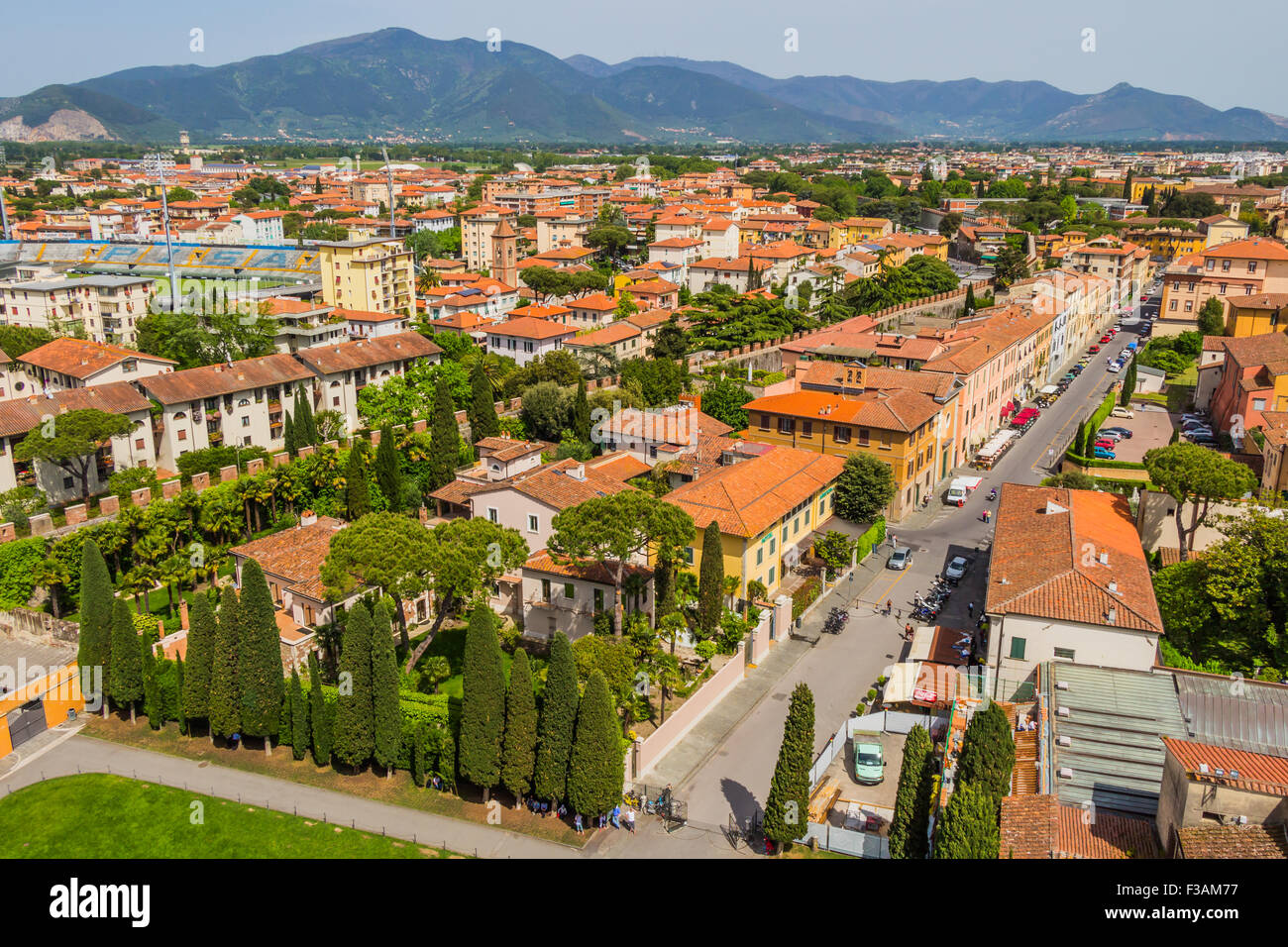 The leaning tower of pisa aerial hi-res stock photography and images ...