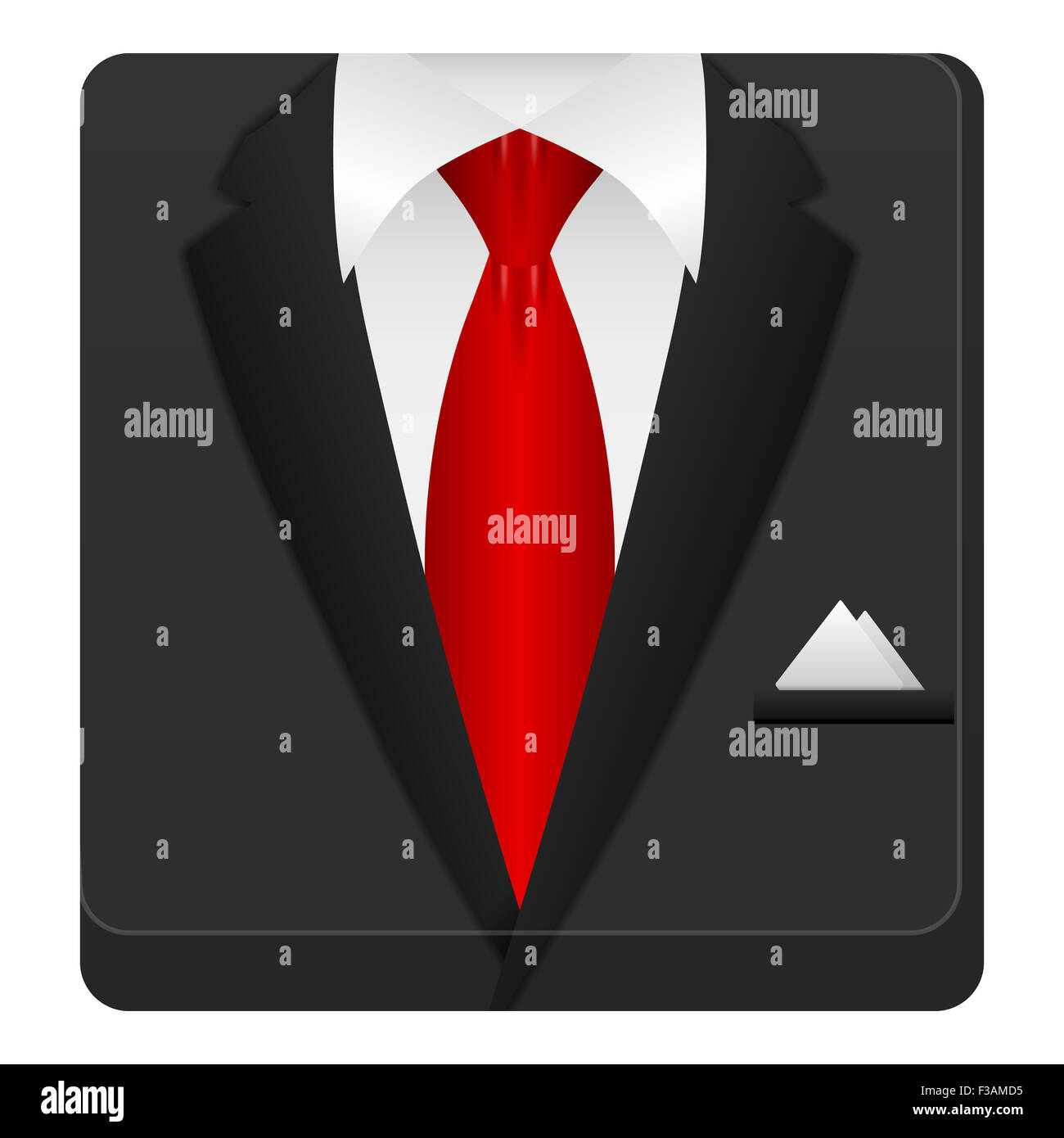 Man suit icon on a white background. Vector illustration Stock Photo ...