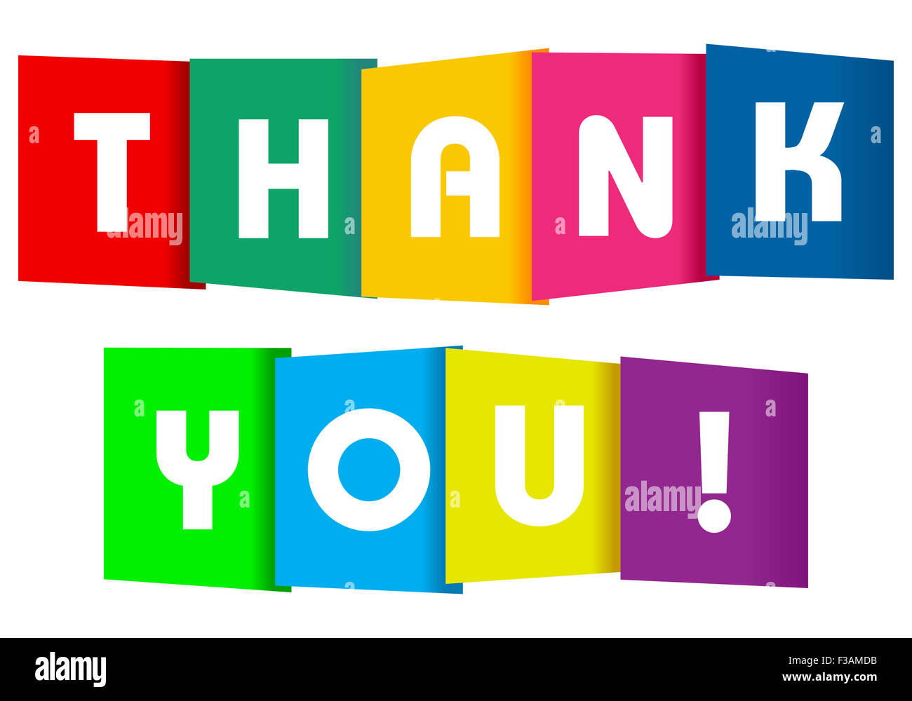 Thanks text on note Cut Out Stock Images & Pictures - Alamy