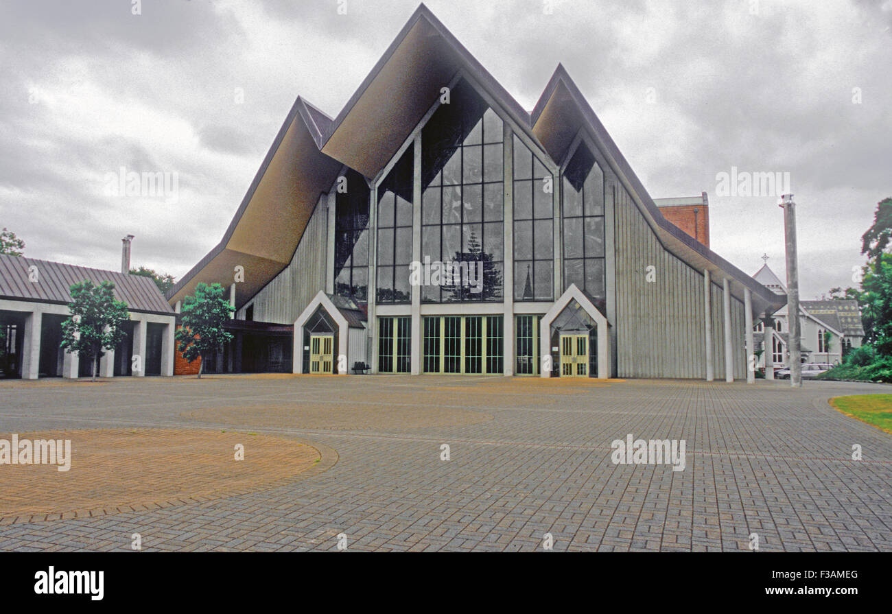 Auckland Cathedral of the Holy Trinity, New Zealand, North Island Stock ...
