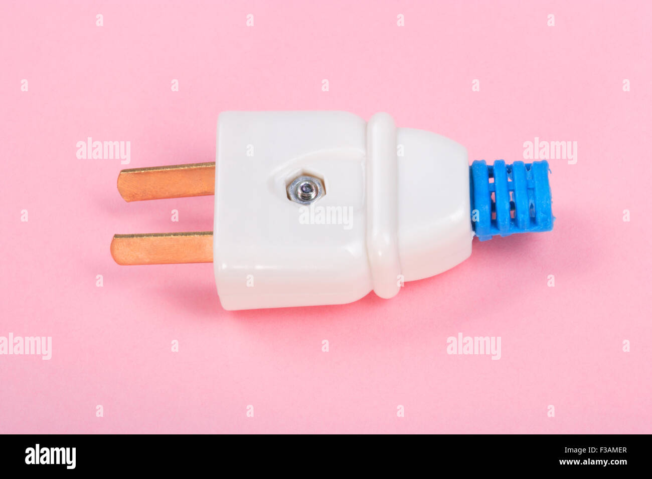 American Outlet Plug on pink background Stock Photo - Alamy