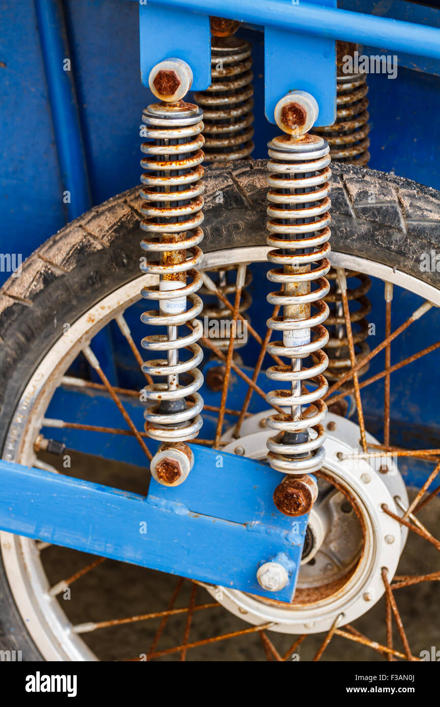 Motorcycle Shock Absorber Stock Photo - Alamy
