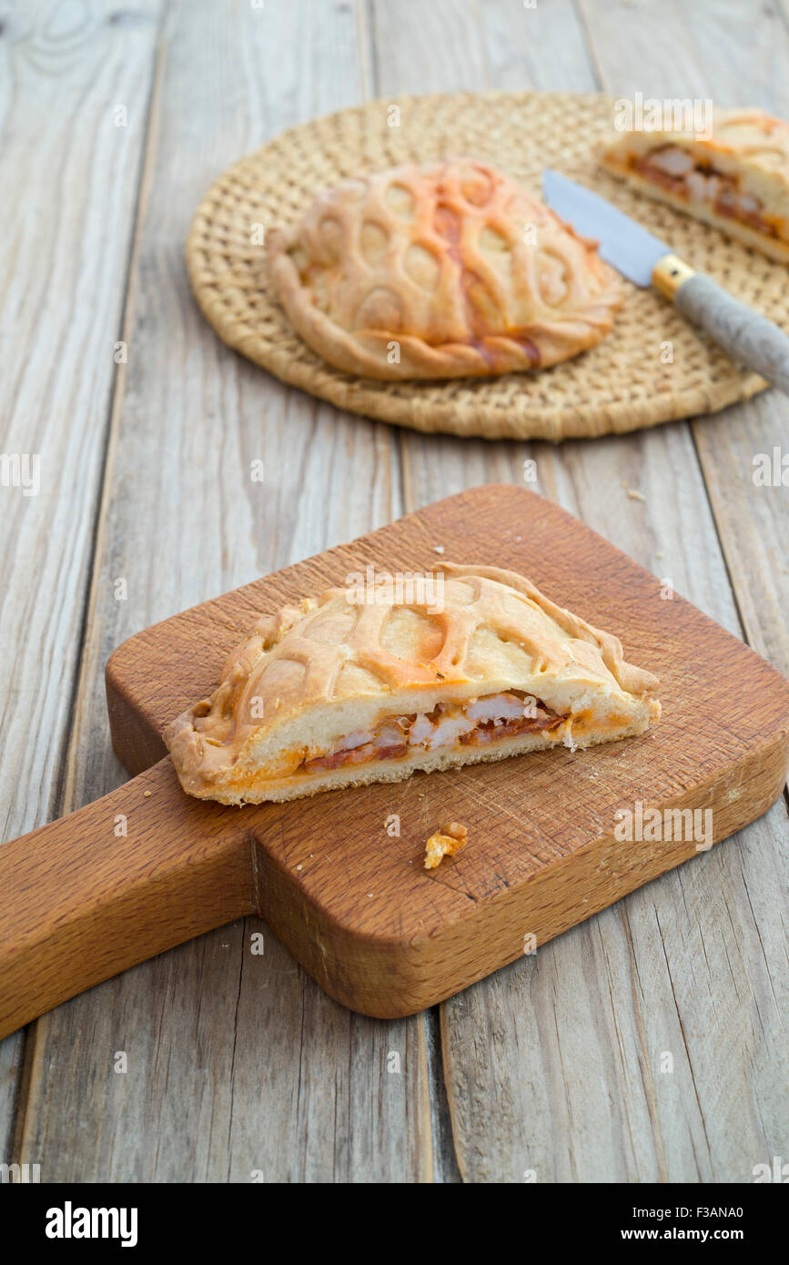 Hornazo: meat pie pig typical of central Spain Stock Photo - Alamy