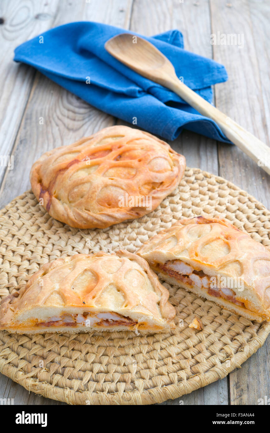 Hornazo: meat pie pig typical of central Spain Stock Photo - Alamy