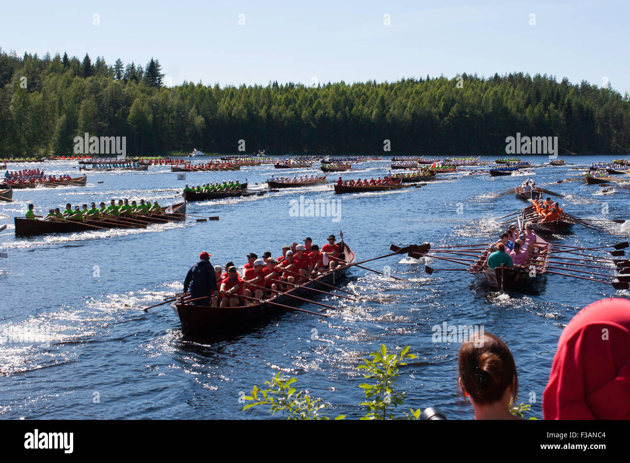 Annual rowing competition in Finland Stock Photo - Alamy