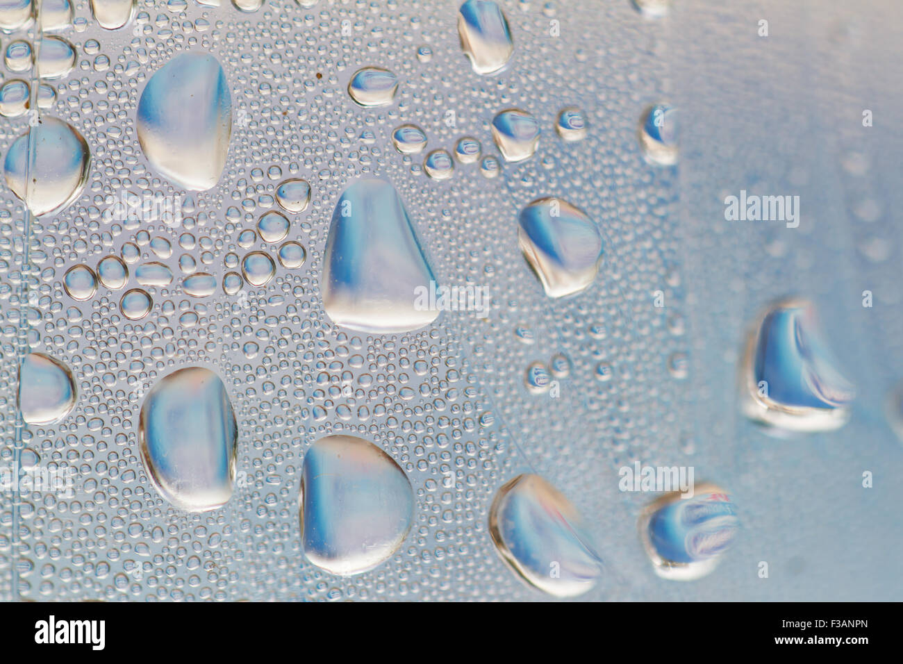 Drops of water on glass Stock Photo - Alamy