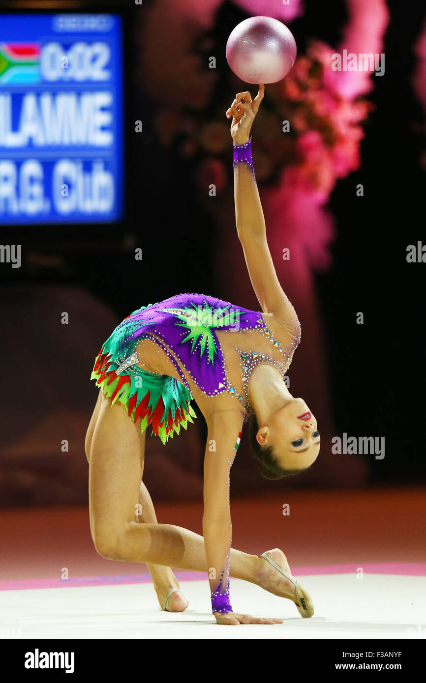 Tokyo Metropolitan Gymnasium, Tokyo, Japan. 2nd Oct, 2015. Mira Varay ...
