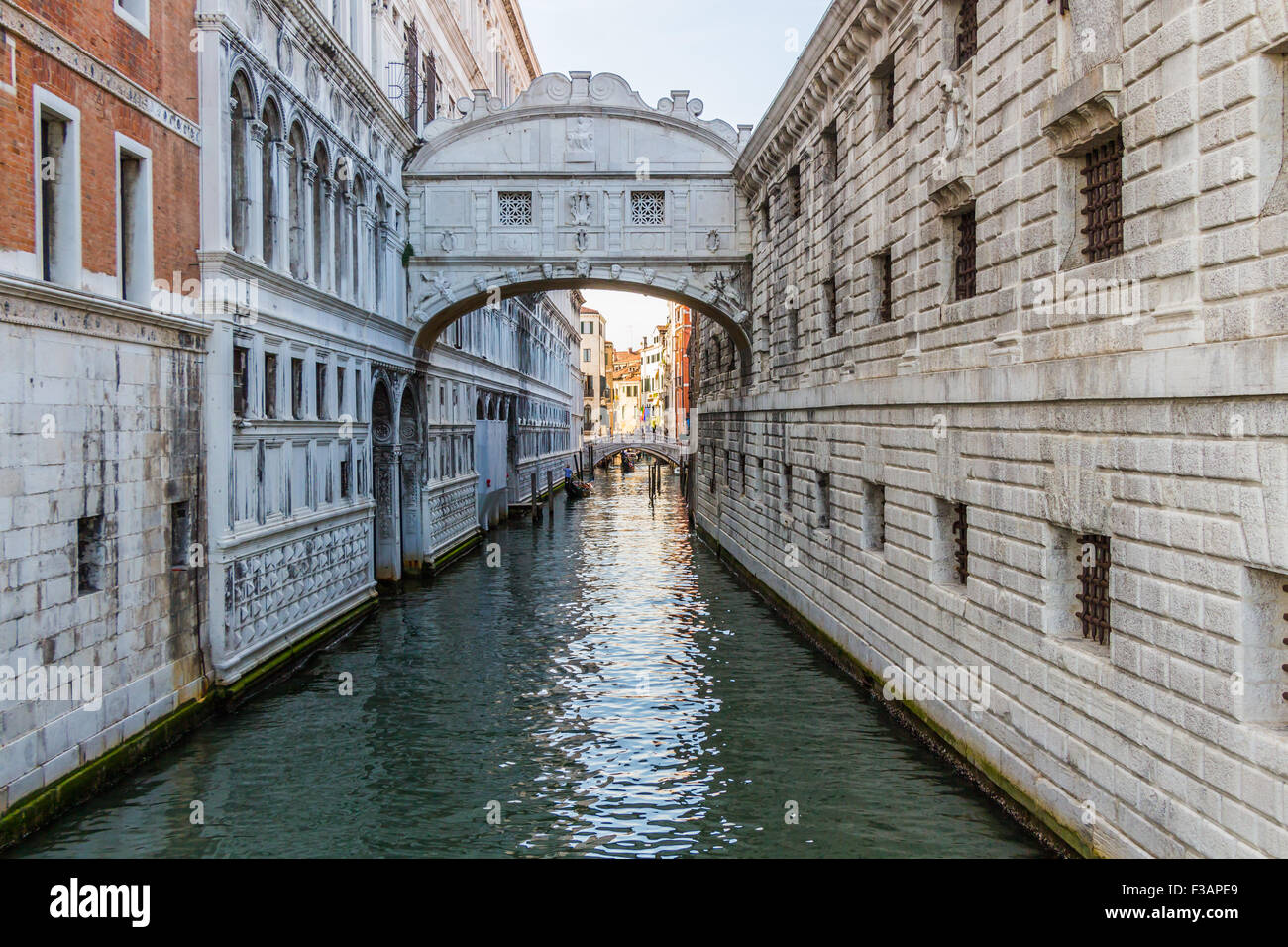 Venice cityscape, water canals and traditional buildings. Italy, Europe ...
