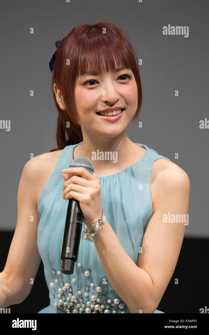 Singer and actress Sayaka Kanda speaks during the Princess Beauty ...