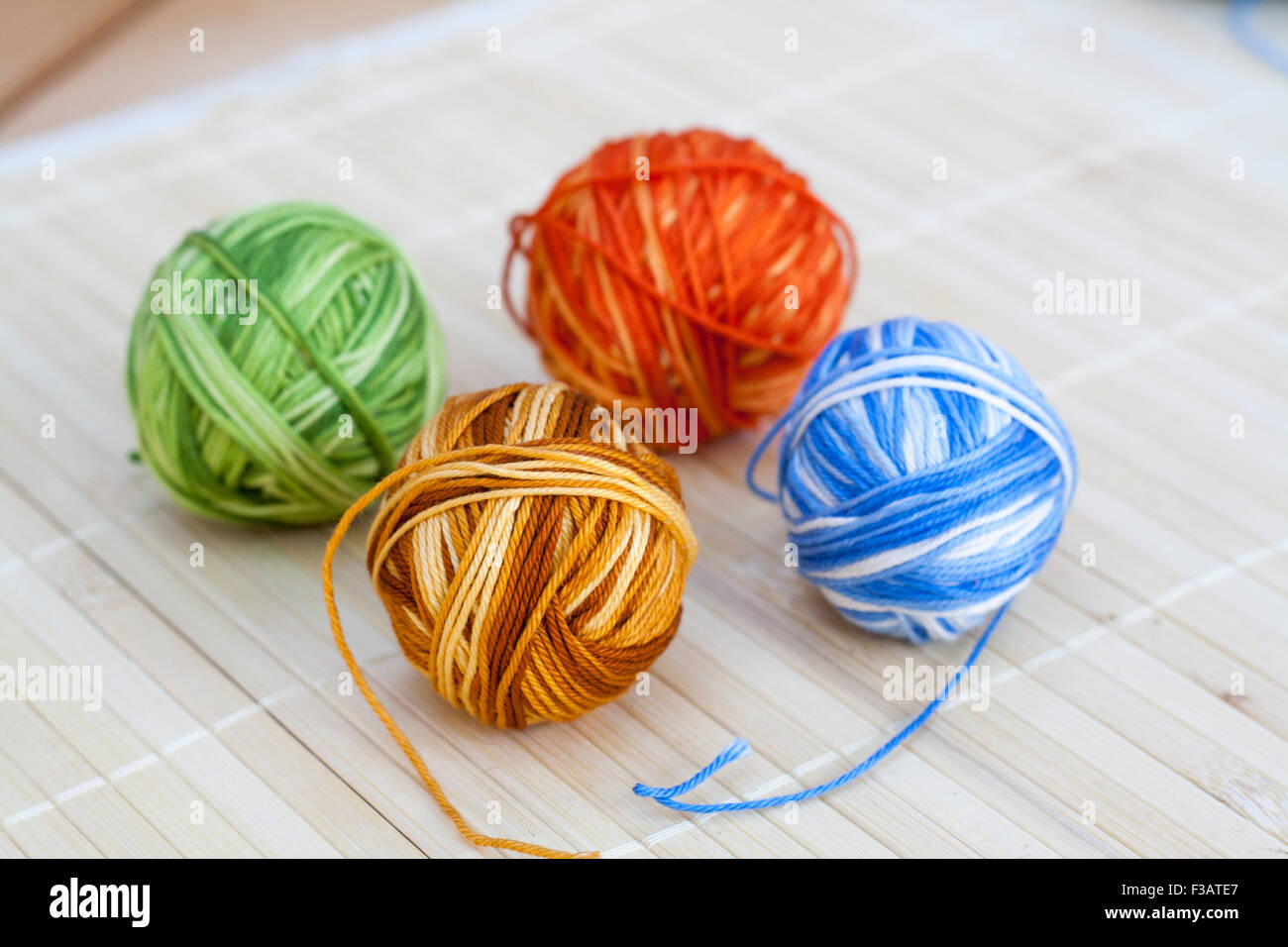 Colorful clews crochet hook on hi-res stock photography and images - Alamy