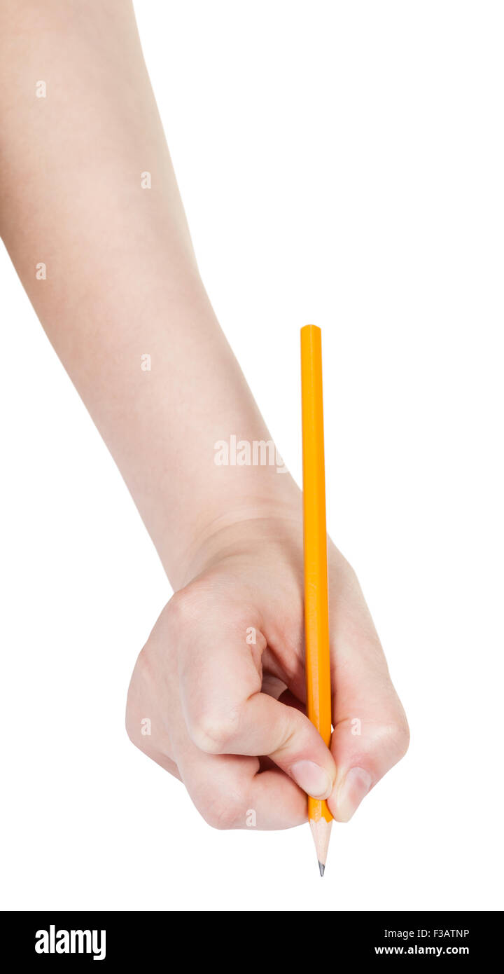 hand drafts by lead pencil isolated on white background Stock Photo - Alamy