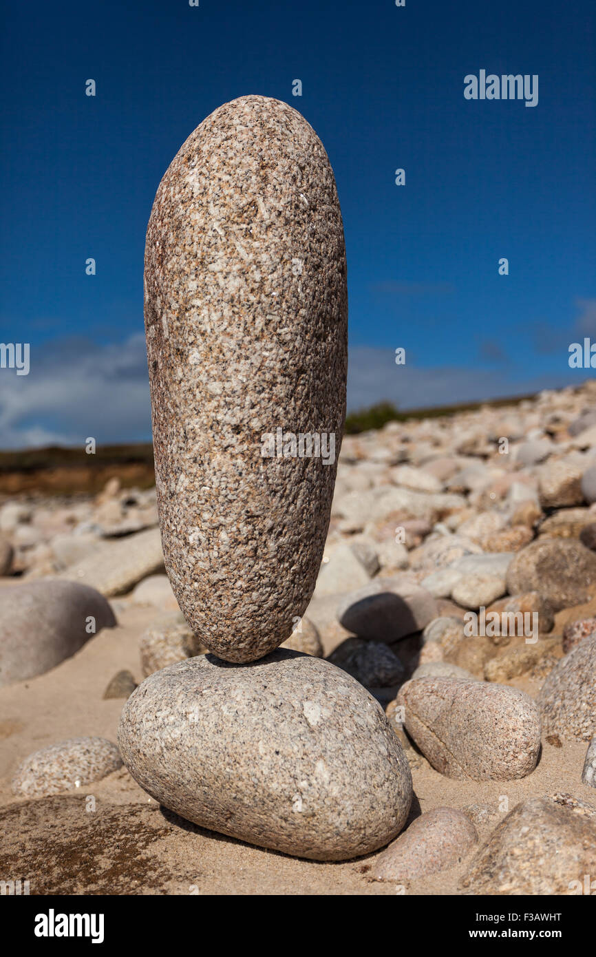 Stone structure on a beach Stock Photo - Alamy
