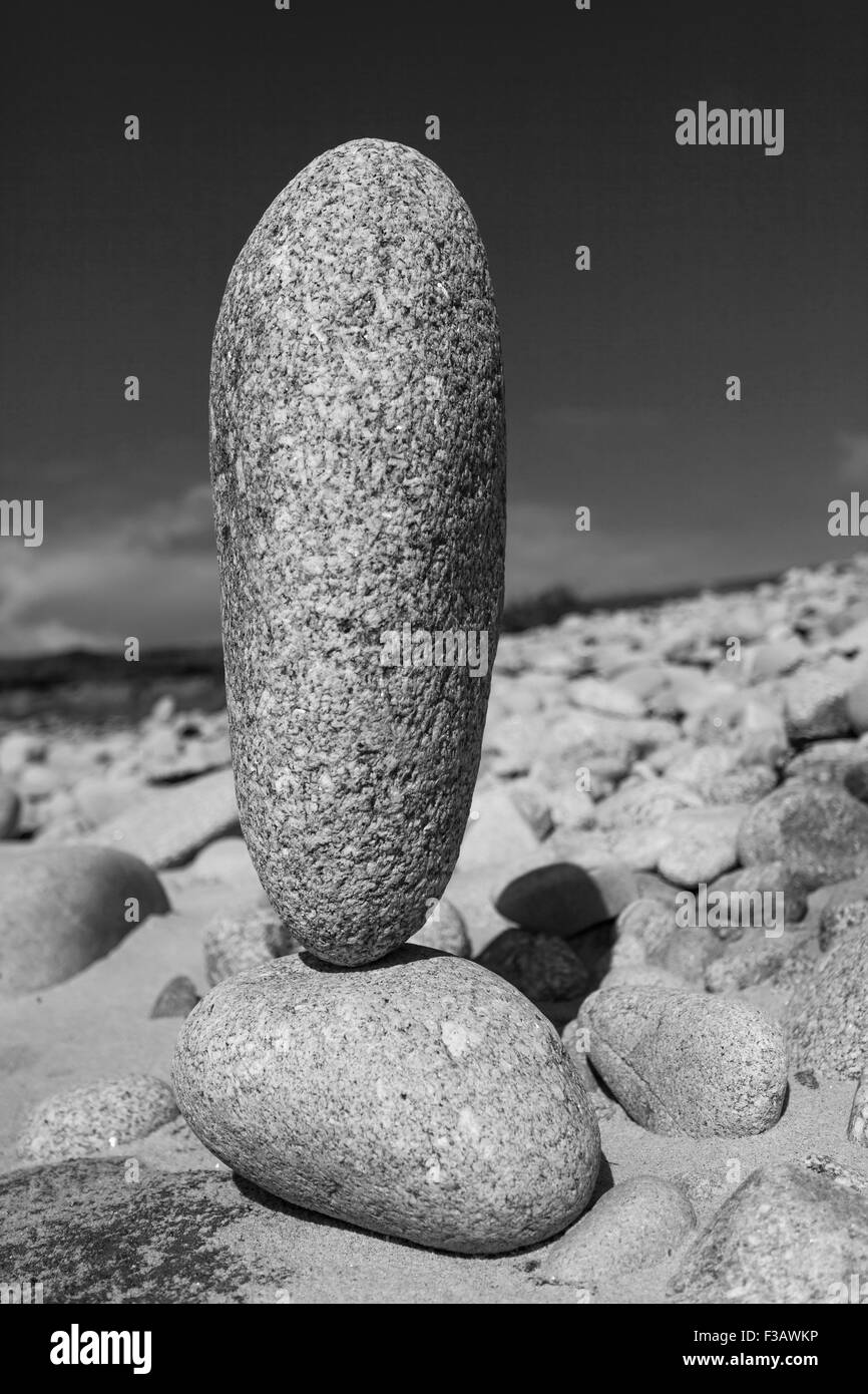 Stone structure on a beach Stock Photo - Alamy