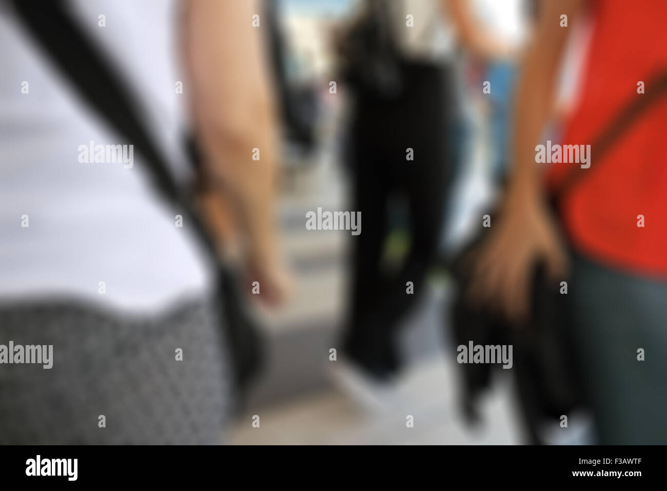 A group of blurred people walking Stock Photo - Alamy