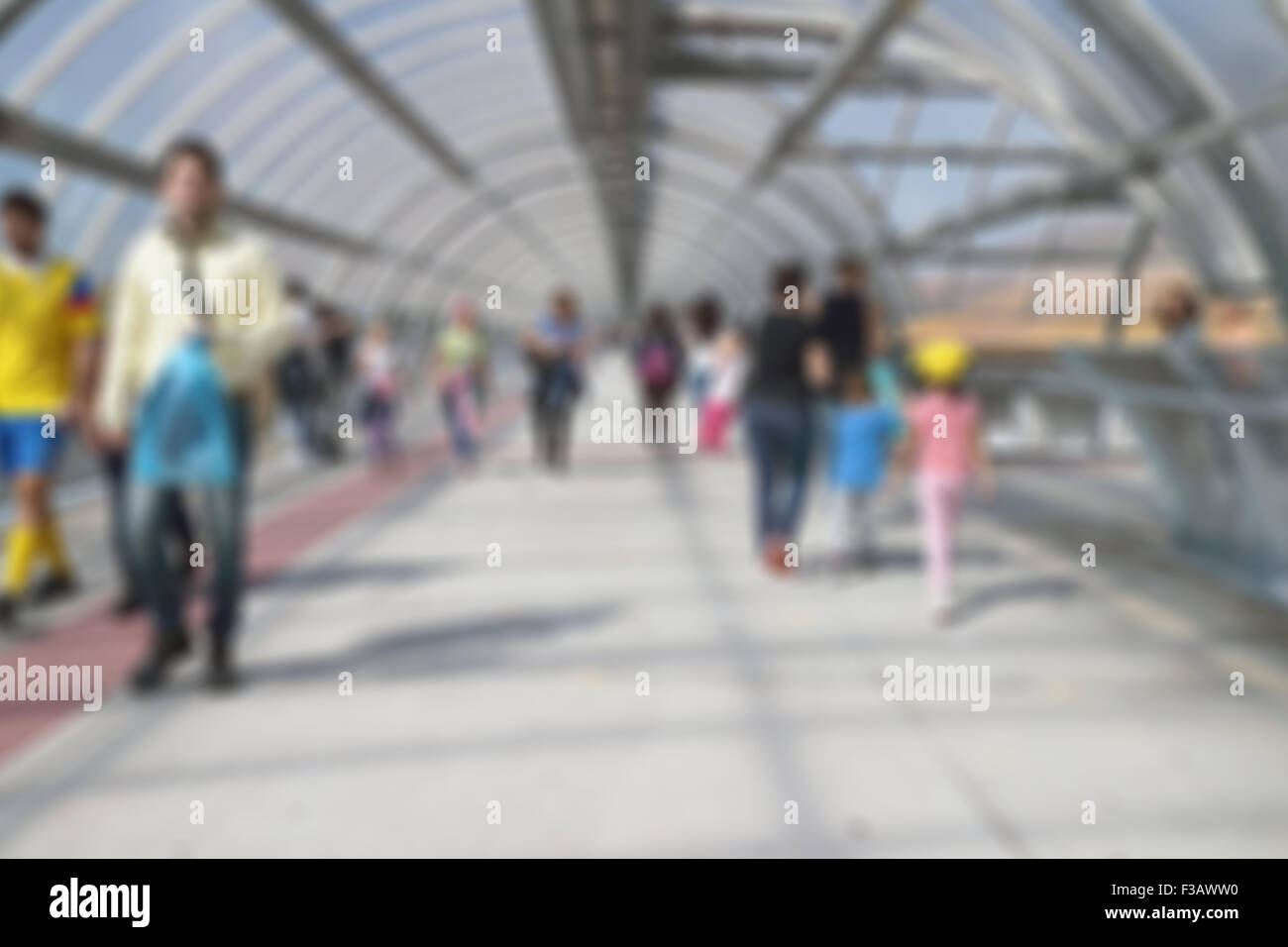 A group of blurred people walking Stock Photo - Alamy