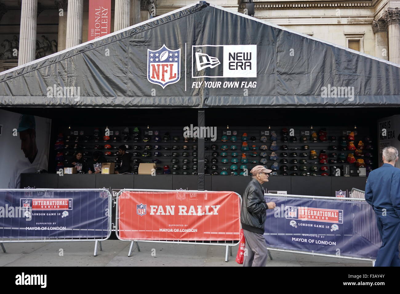 London, UK. 3rd October, 2015. The NFL Fan Rally is returning to ...