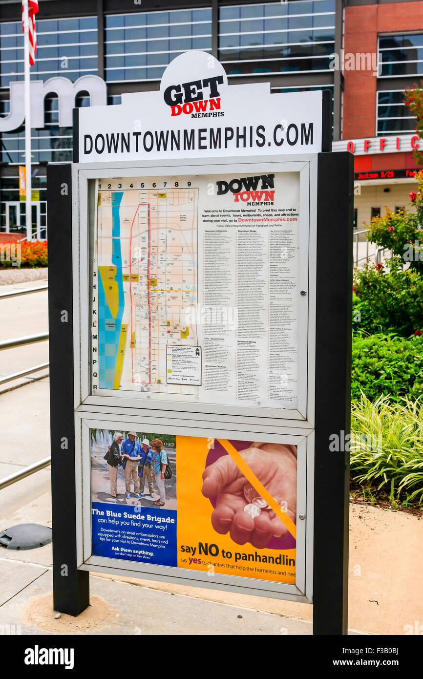 Map of memphis hi-res stock photography and images - Alamy