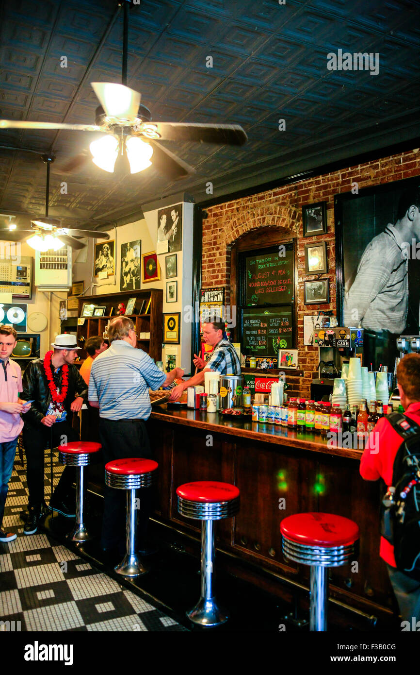 People soaking up the atmosphere in the Sun Studio museum and cafe at ...