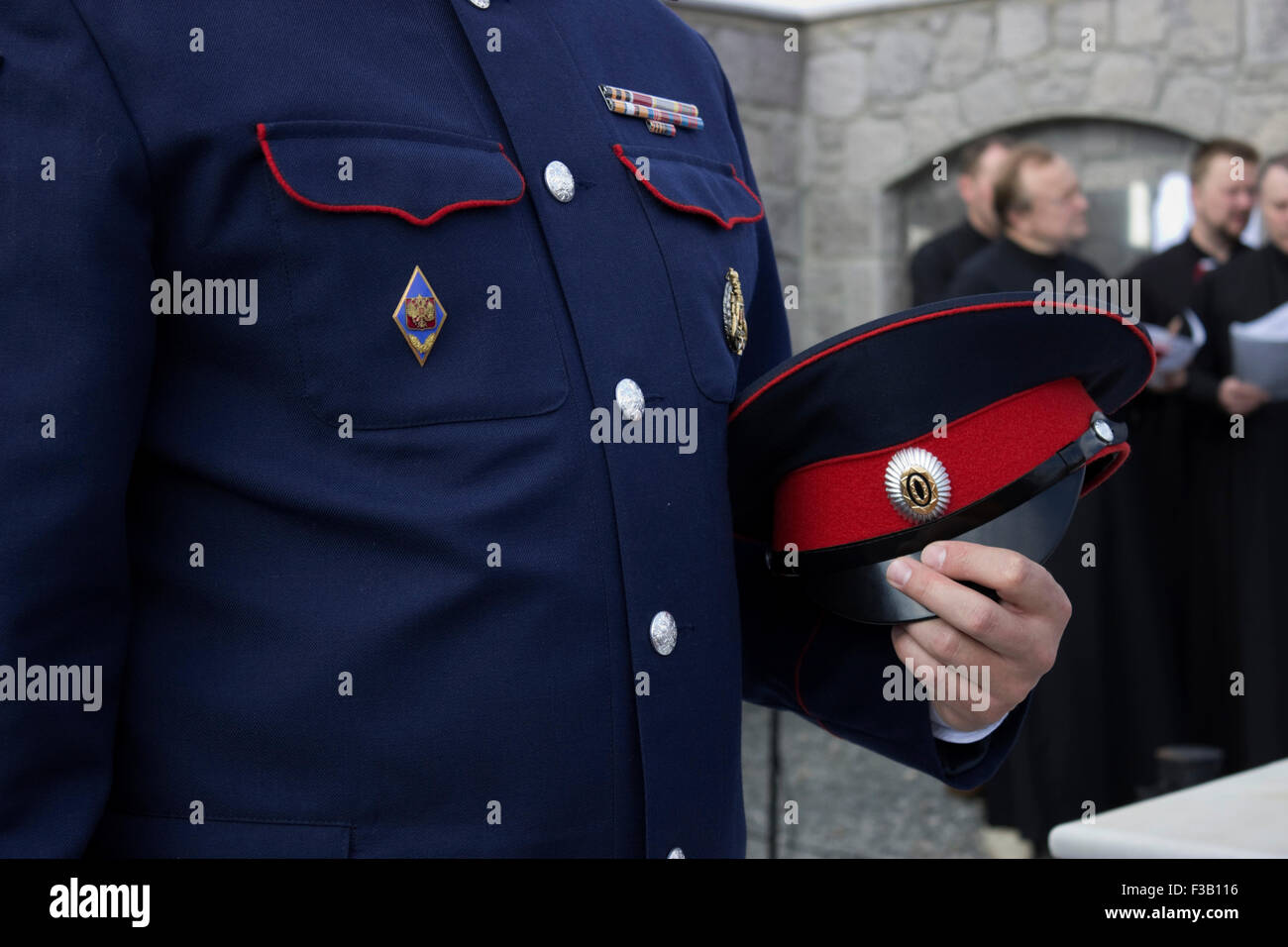 Lemnos island, Greece. 3rd October, 2015. Uniform closeup details of a ...