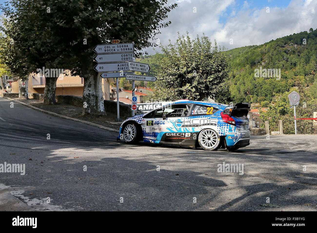 03.10.2015. Francardo to Sermano, Corsica. WRC Rally of Corsica, stages ...