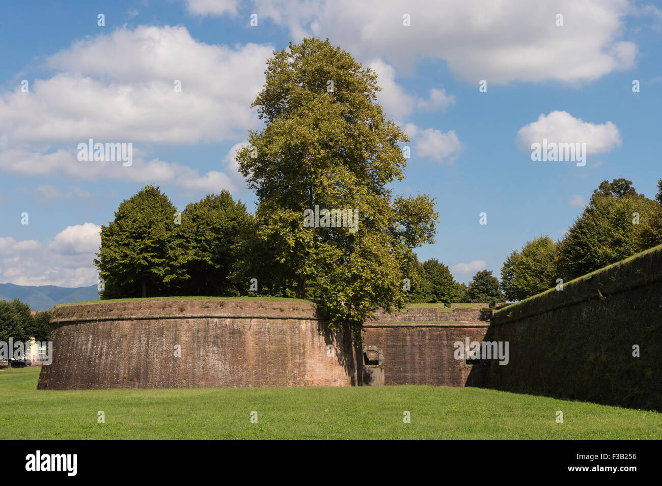 City wall fortifications, Lucca, Tuscany, Italy Stock Photo - Alamy