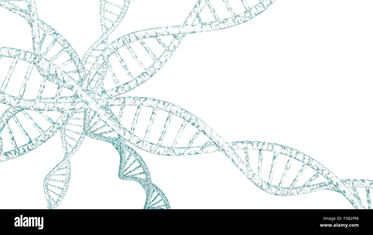 3D DNA strand with vibrant colors for genetics background Stock Photo ...