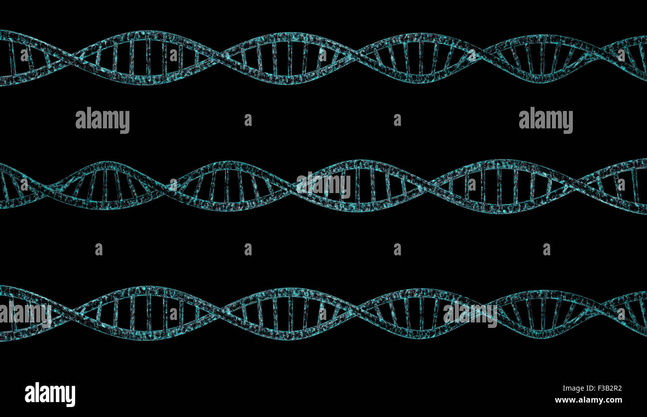 3D DNA strand with vibrant colors for genetics background Stock Photo ...