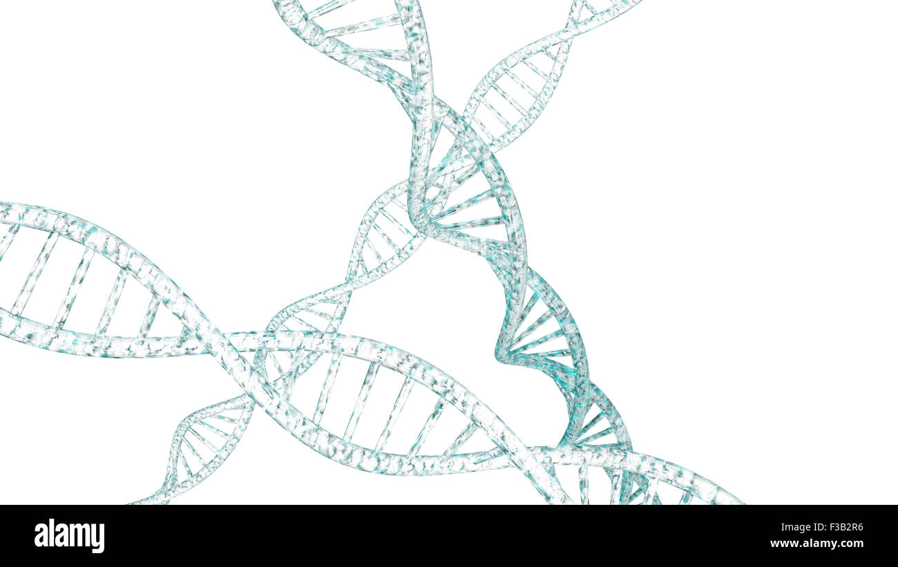 3D DNA strand with vibrant colors for genetics background Stock Photo ...