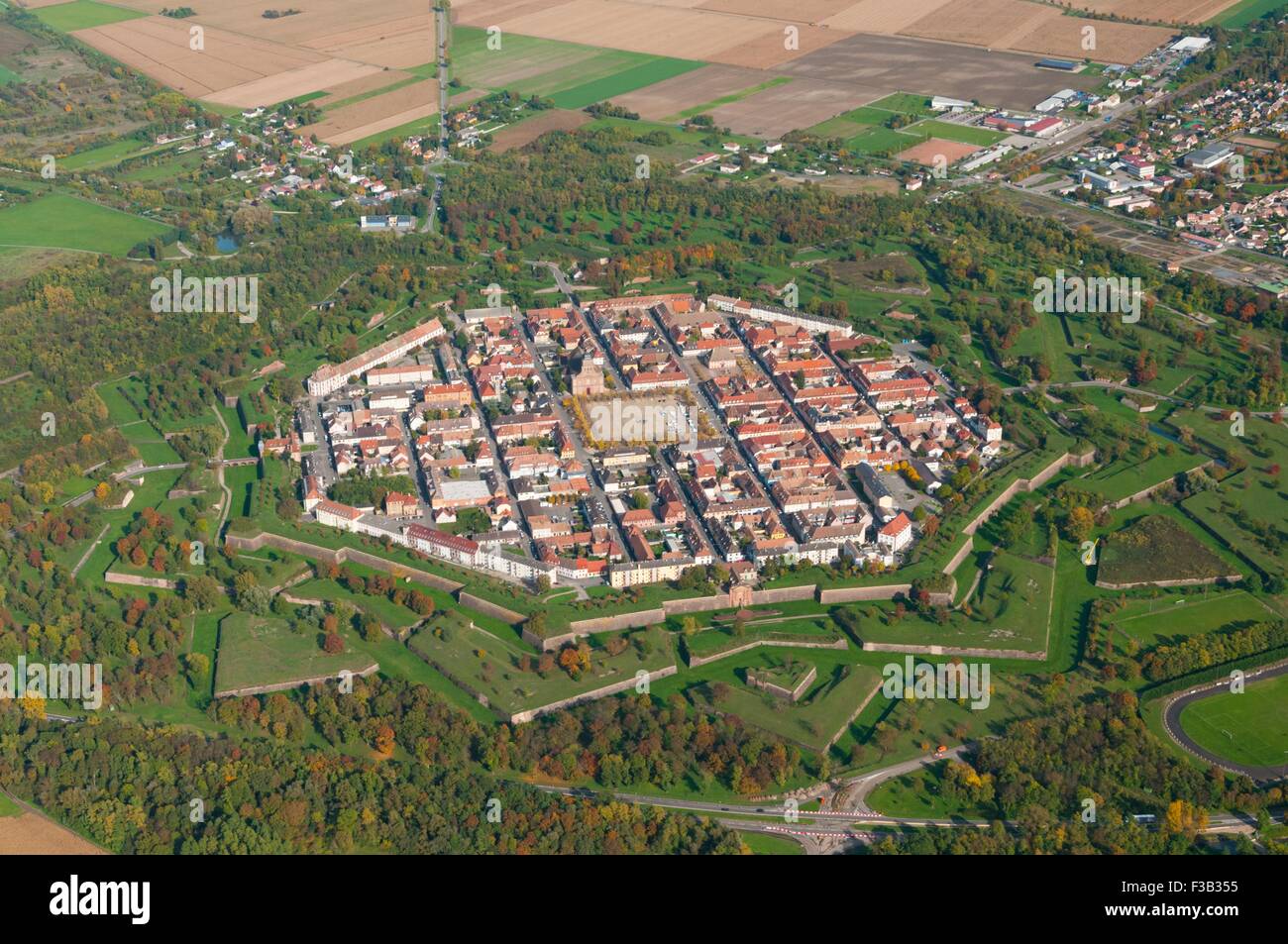 France, Haut Rhin (68), Neuf-Brisach town classified Unesco world ...