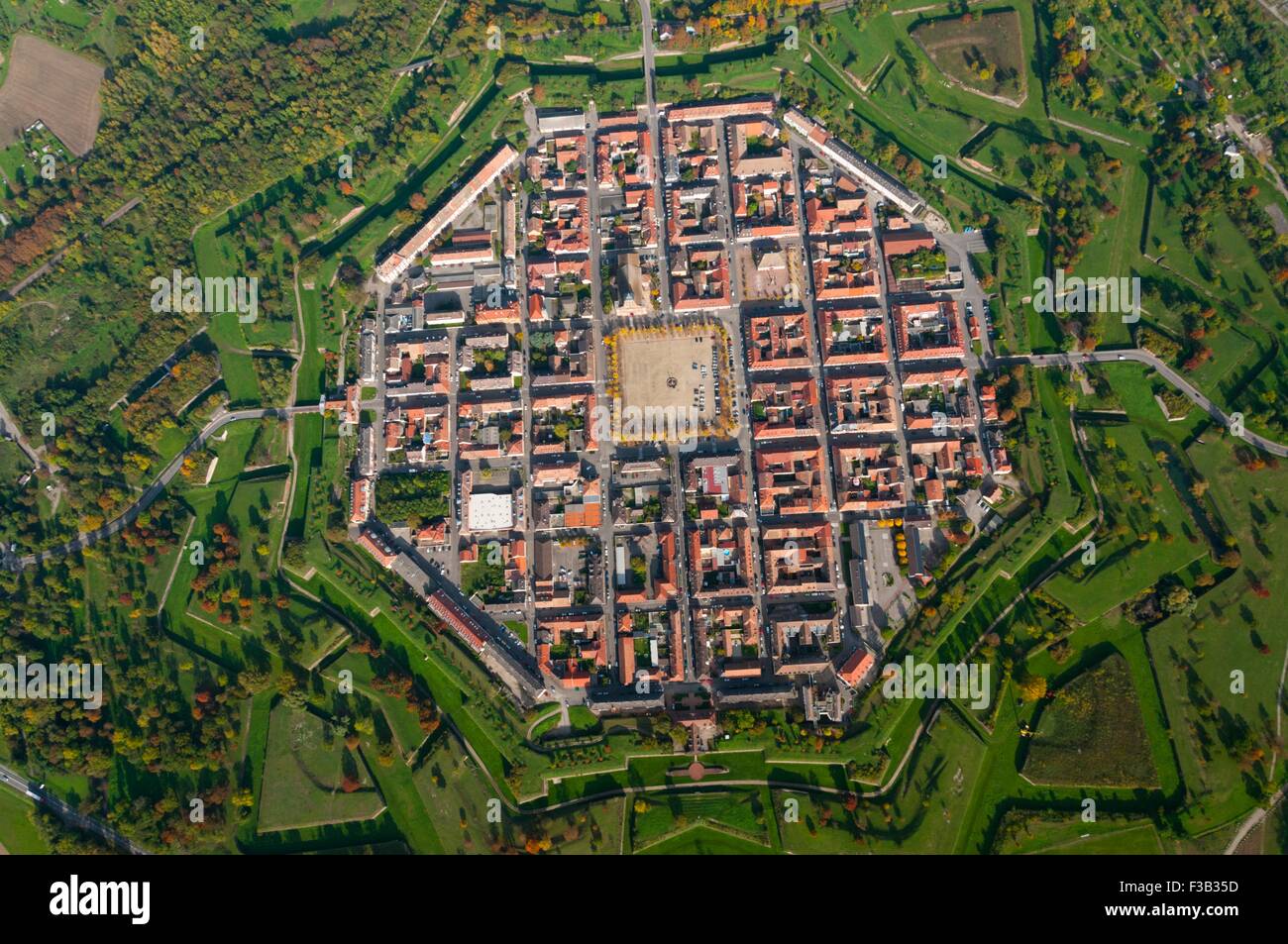 France, Haut Rhin (68), Neuf-Brisach town classified Unesco world ...