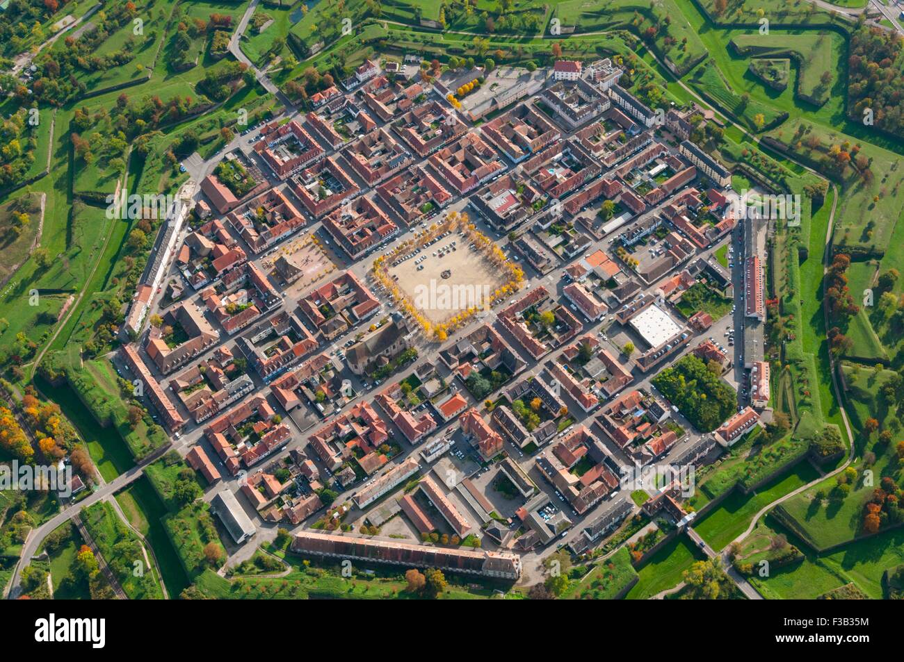 France, Haut Rhin (68), Neuf-Brisach town classified Unesco world ...