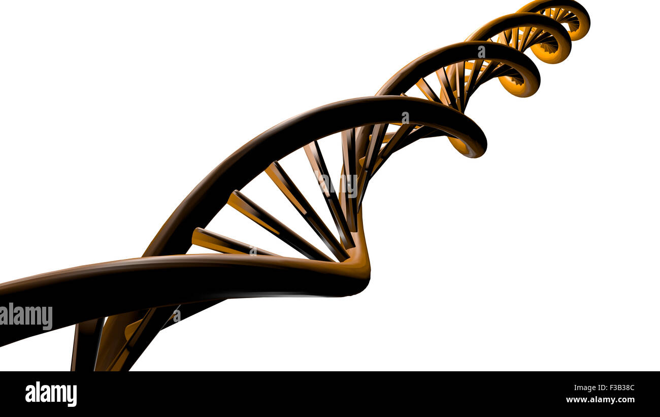 3D DNA strand with vibrant colors for genetics background Stock Photo ...