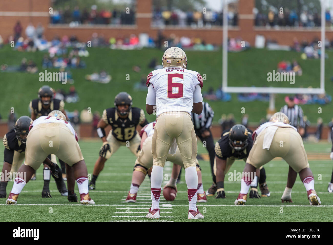 Winston-Salem, NC, USA. 2nd Oct, 2015. Florida State Seminoles ...