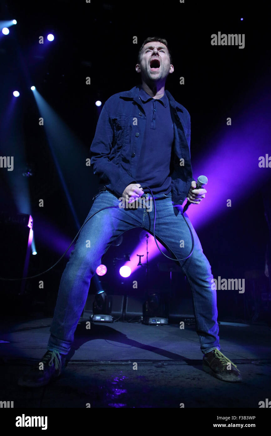 Blur performing live on stage at Perth Arena Featuring: Damon Albarn ...