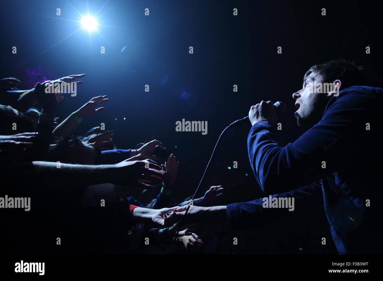 Blur performing live on stage at Perth Arena Featuring: Damon Albarn ...