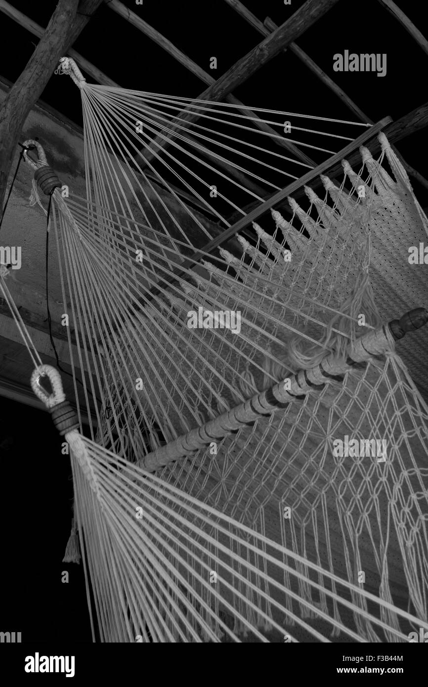 Native hammock Black and White Stock Photos & Images - Alamy