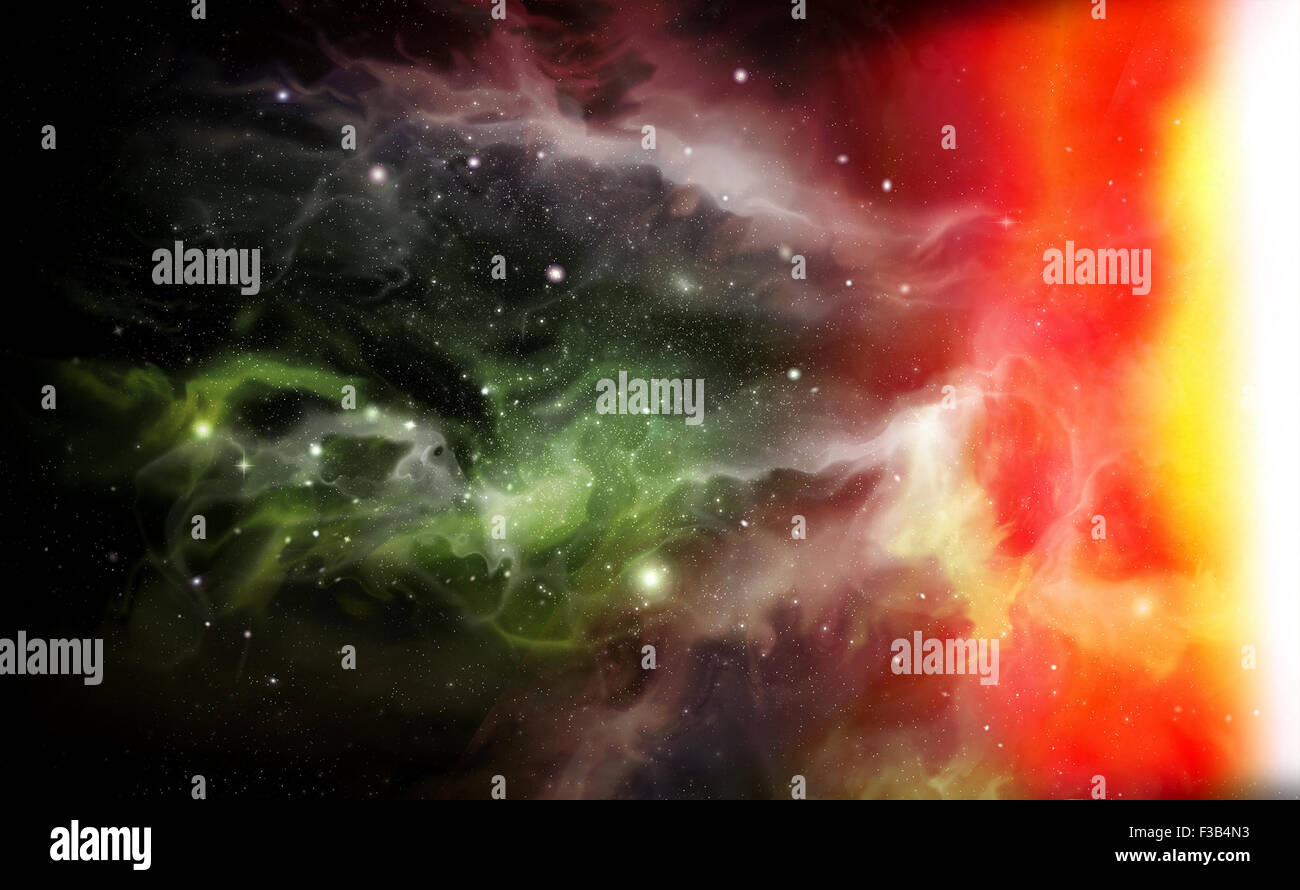 Giant universe starscape backdrop with colorful space clouds Stock ...