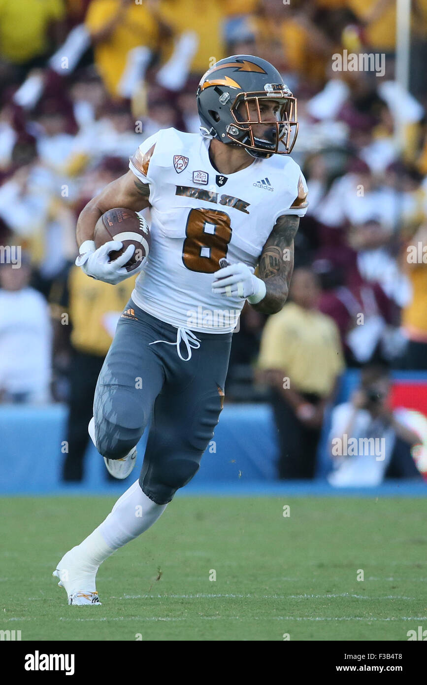 Pasadena, CA. 3rd Oct, 2015. Arizona State Sun Devils wide receiver D.J ...