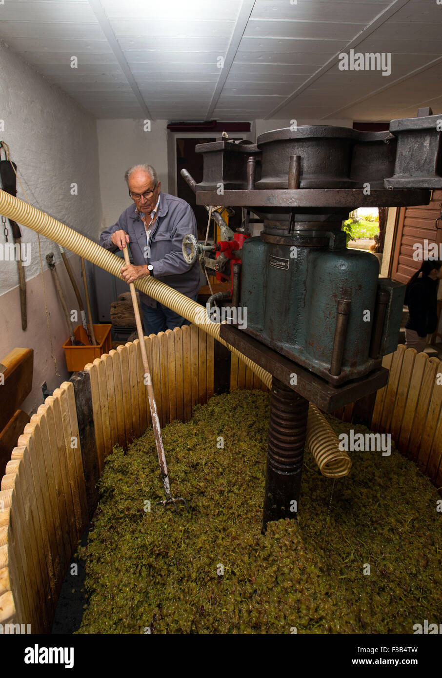 Geneva, Oct. 3. 28th June, 2007. Father of wine producer Alain Chollet ...