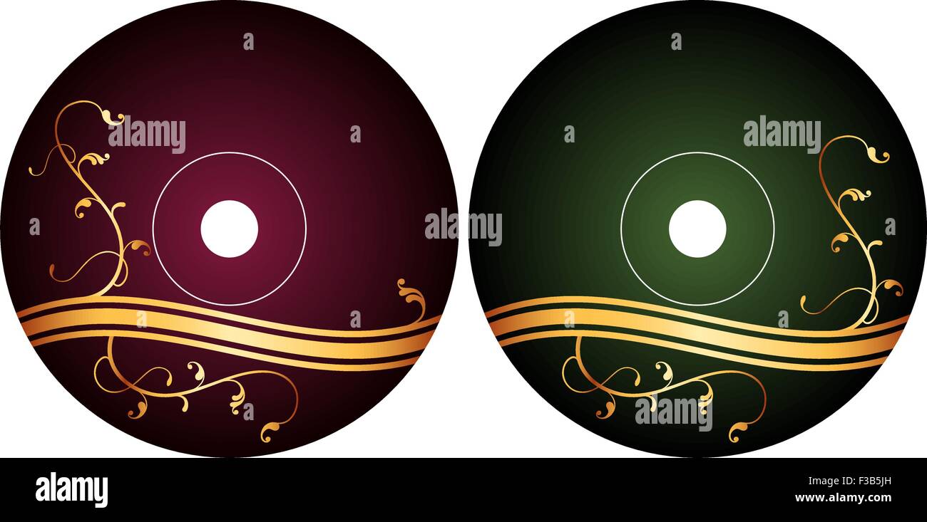Cd - Dvd Label Design Template Vector Art Stock Vector Image & Art - Alamy
