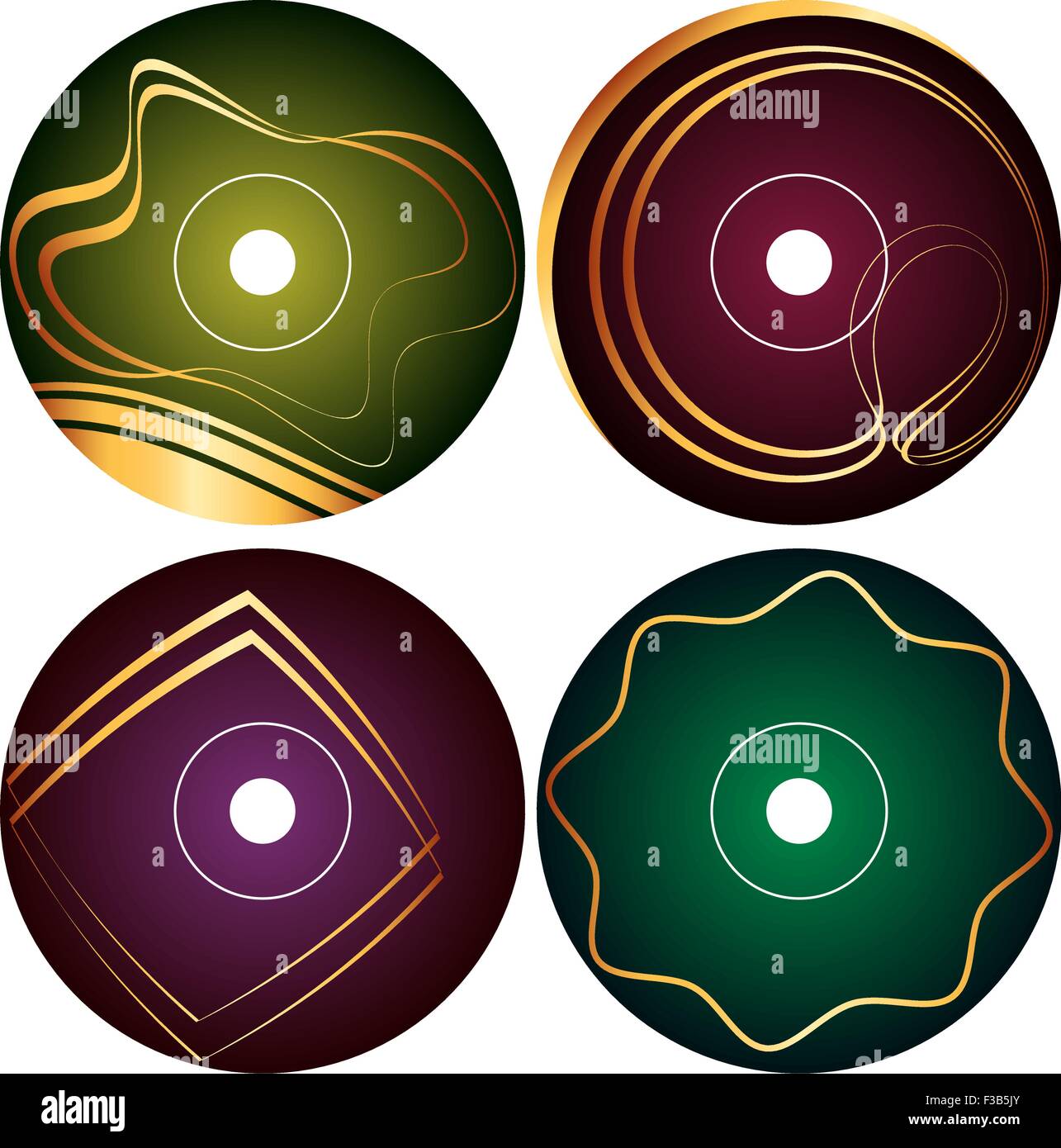 Cd - Dvd Label Design Template Vector Art Stock Vector Image & Art - Alamy