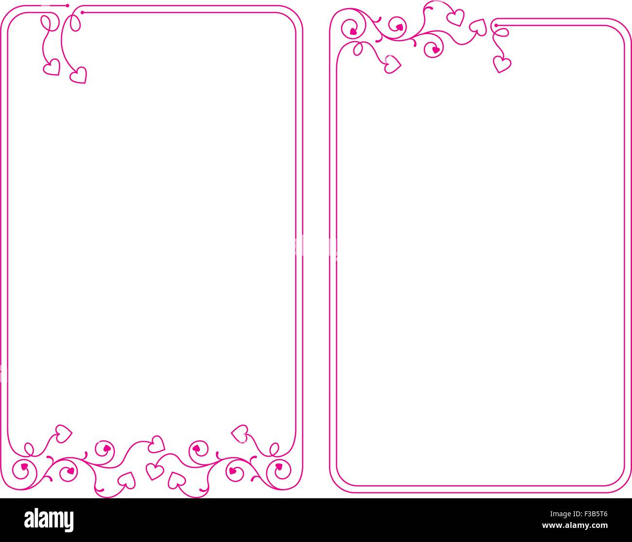 Love, Heart Frame Border Design Vector Art Stock Vector Image & Art - Alamy