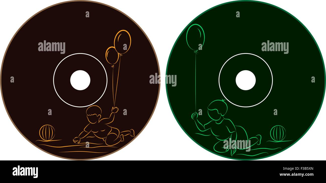 Cd - Dvd Label Design Template Vector Art Stock Vector Image & Art - Alamy