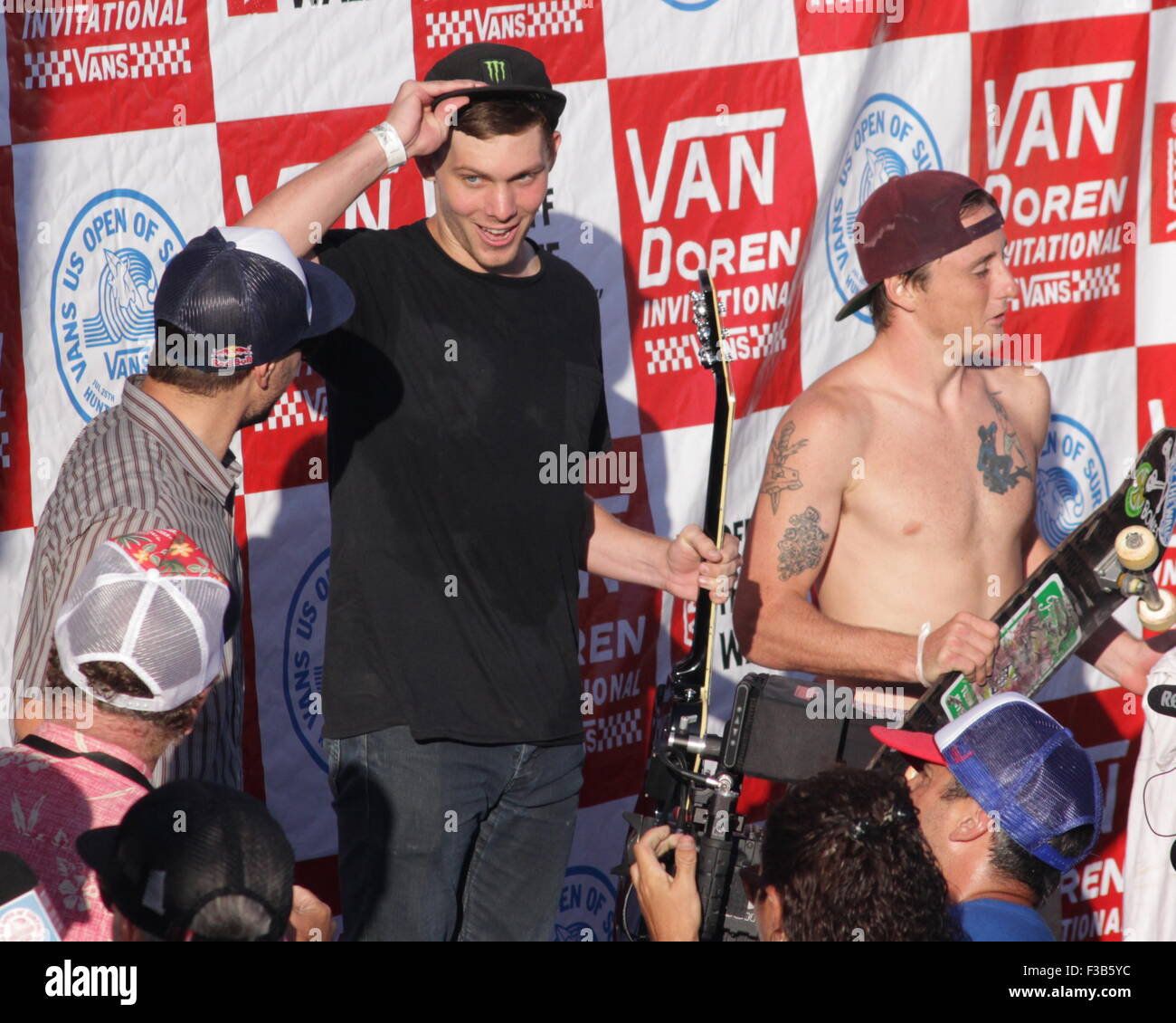 2015 Vans US Open of Surfing - Skateboard Pros compete in the Van Doren ...