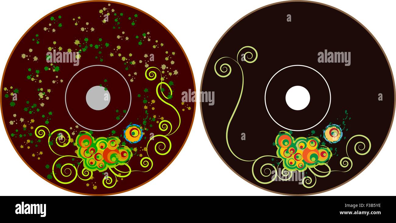 Cd - Dvd Label Design Template Vector Art Stock Vector Image & Art - Alamy