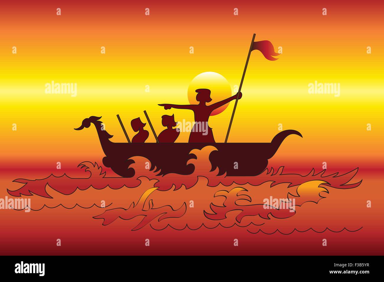 An explorers silhouette Stock Vector Images - Alamy